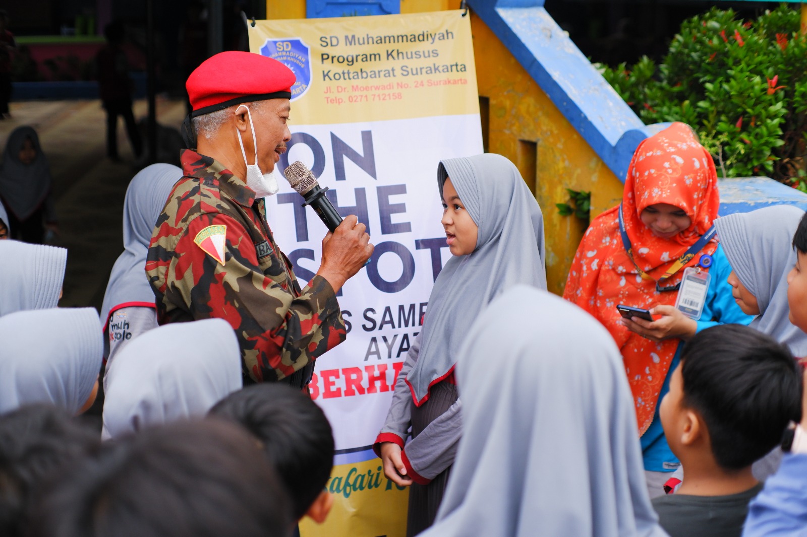 Murid Kelas IV SD Muhammadiyah PK Kottabarat Solo Ikuti Safari Ramadan