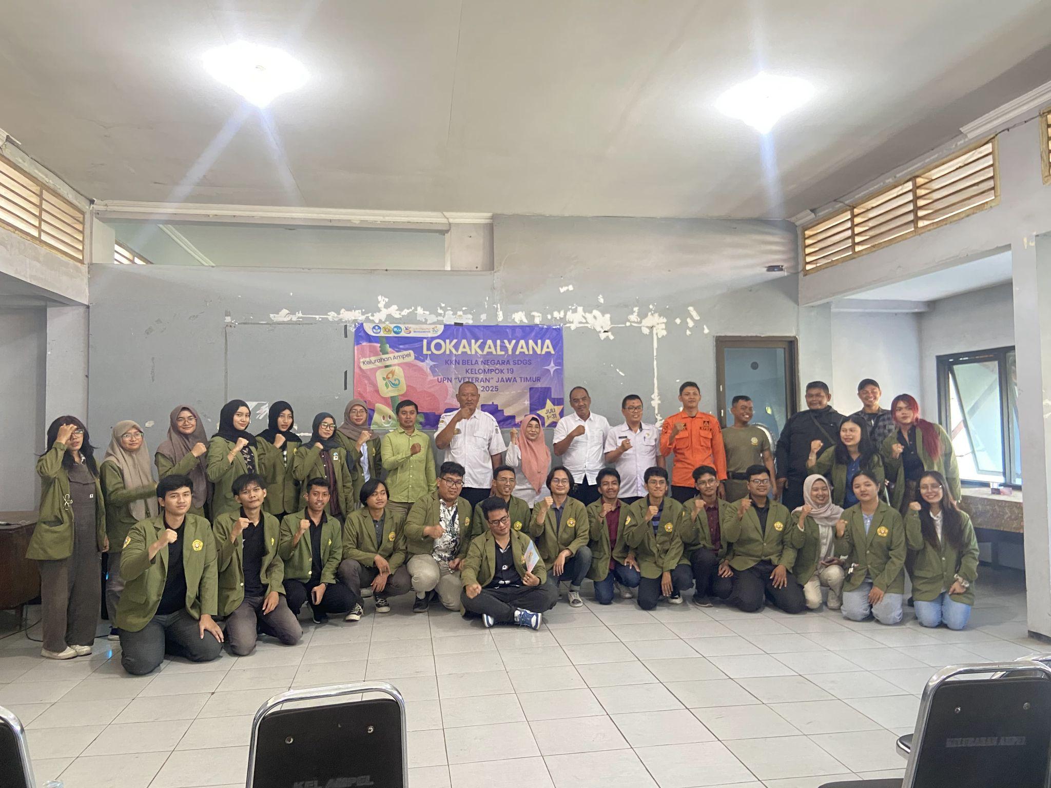 Siap Wujudkan SDGs di Kelurahan Ampel Surabaya, Kelompok 19 Lokakalyana KKN UPN "Veteran" Jatim ...